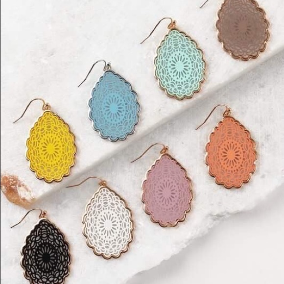 A Mermaid’s Epiphany | Jewelry | White Laser Cut Mandala Teardrop ...